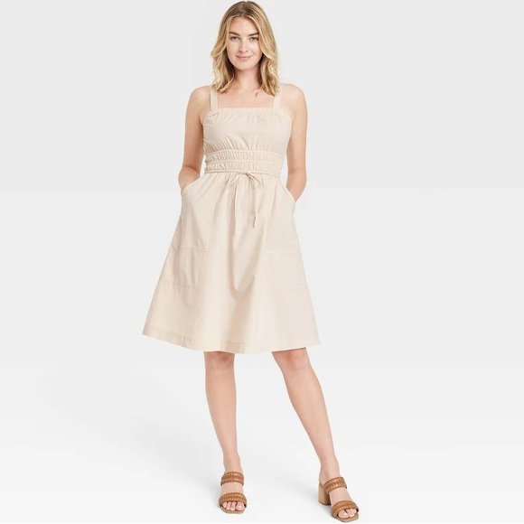 Universal Thread | Dresses | Womens Midi Dress Universal Thread Tan S ...